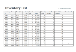 Estate Inventory Worksheet