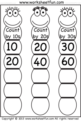Counting 1020 Worksheet