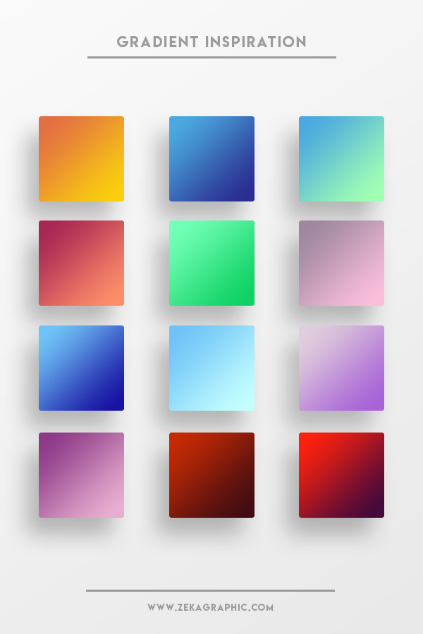 16 Beautiful Color Gradient Ideas Part 4 - Zeka Design