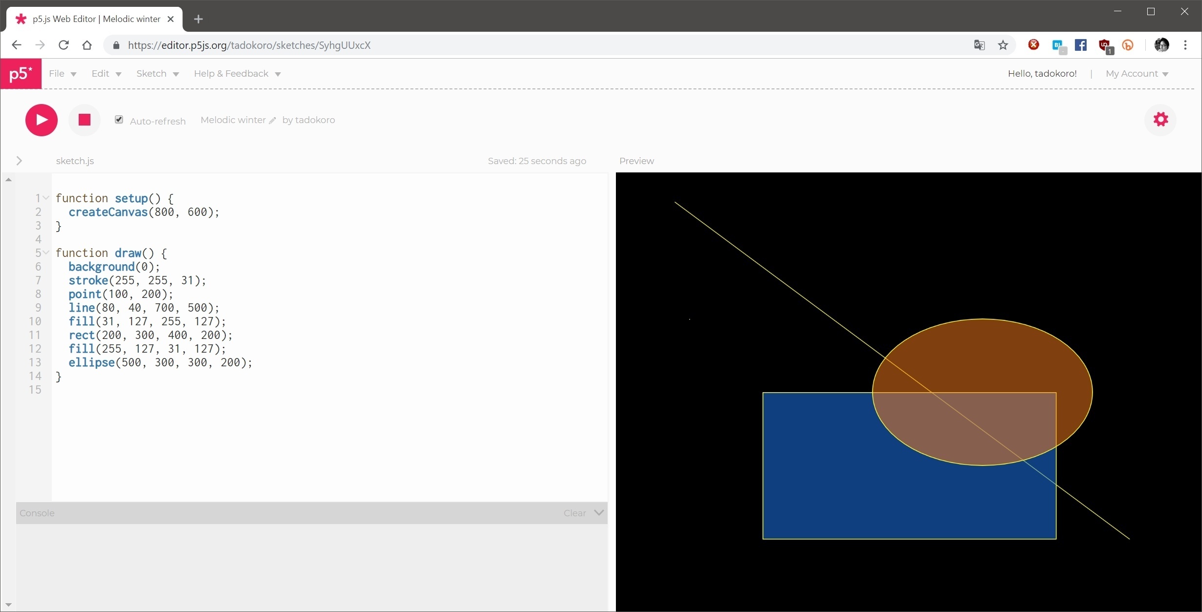 yoppa org – かたちとコード – p5.jsで図形を描くには?