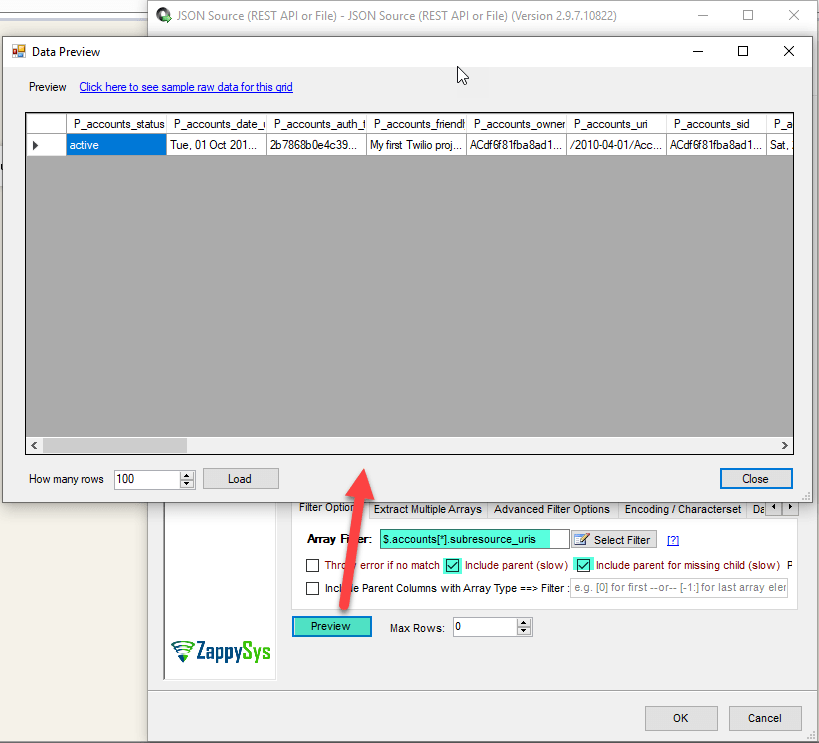 Read data from Twilio API in SSIS | ZappySys Blog Read data from Twilio API in SSIS | ZappySys Blog