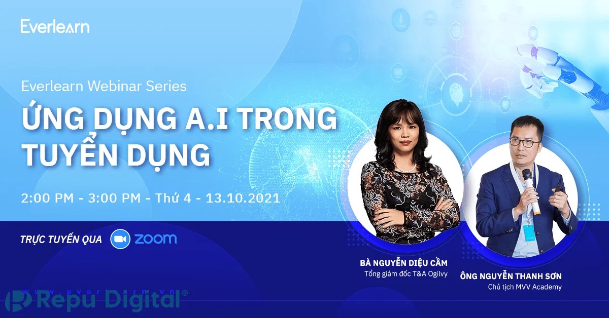 EverLearn lựa chọn Zoom Webinar tổ chức hội thảo "AI trong tuyển dụng" - Zoom Vietnam