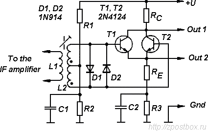 Envelope Detector Circuit Diagram